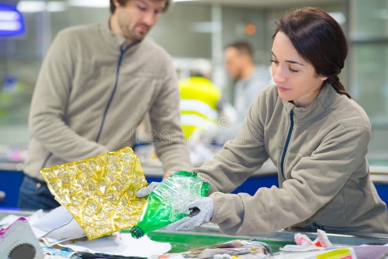 Portrait People Recycling Plastic Stock Photo - Image of aware ...