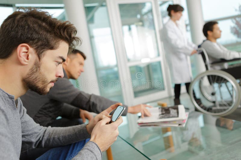 Portrait People at Waiting Room Stock Image - Image of office, medicals ...