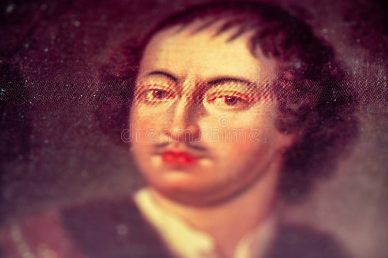 Portrait of Peter the Great from a History Book. Editorial Stock Photo ...