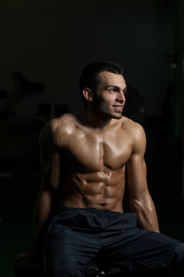 Portrait of a Physically Fit Young Man Stock Photo - Image of build ...