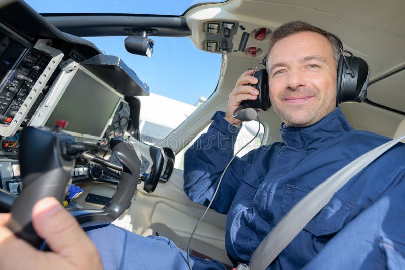 Portrait pilot in aircraft stock image. Image of portrait - 83012227