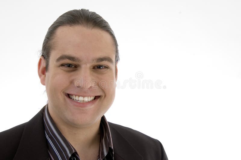 Pleased Businessman Showing His Face Stock Image - Image of male, boss ...