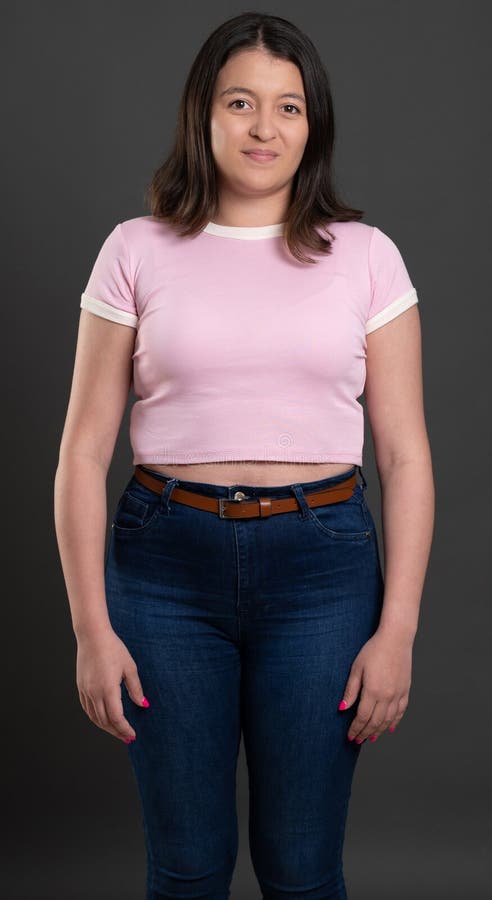 Profile View Of Plus Size Latino Model Stock Image Image Of Face Pose 262764339