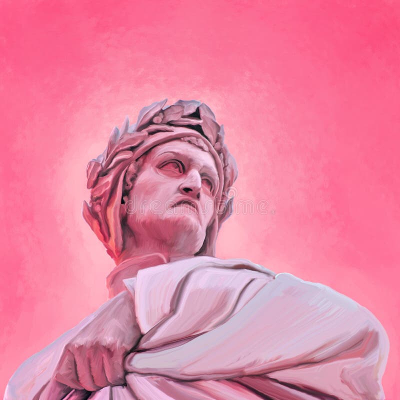 Dante Alighieri portrait stock illustration. Illustration of dante ...
