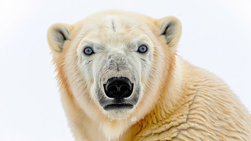 Portrait of Polar Bear Cute Face Stock Image - Image of arctic, face ...