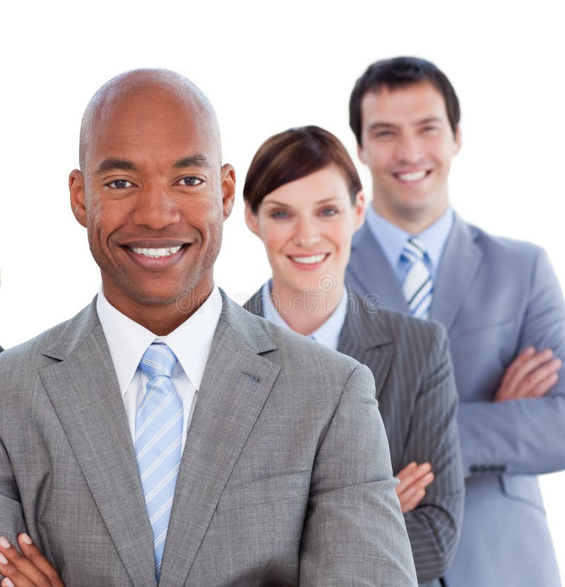 Positive Business People Working at Computers Stock Photo - Image of ...