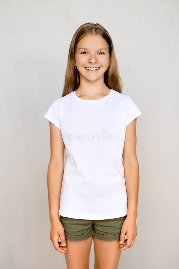 Portrait of Teenager Girl Standing Straight Stock Photo - Image of hair ... Portrait of Teenager Girl Standing Straight Stock Photo - Image of hair ...