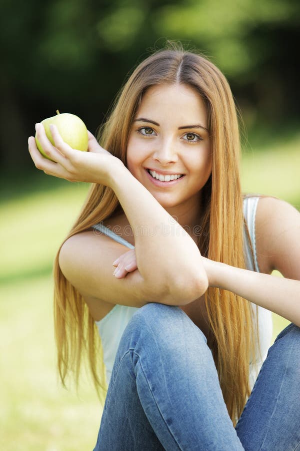 Portrait of Positive Young Woman Stock Photo - Image of happiness ...