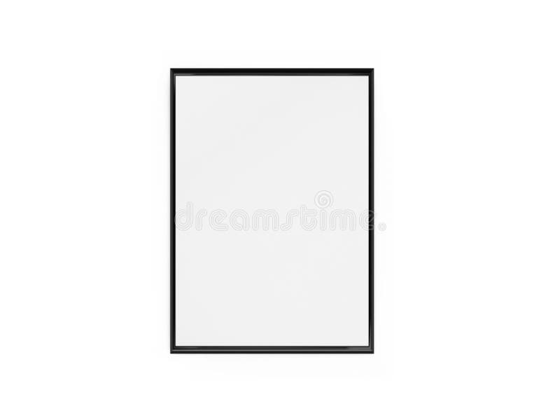 Portrait Poster Frame 3D Illustration Mockup Scene Stock Illustration ...
