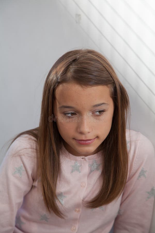 Portrait a pretty girl stock photo. Image of female, casual - 65034098