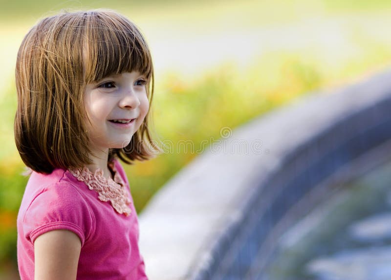 Portrait of a Pretty Little Child Stock Image - Image of child, lovely ...