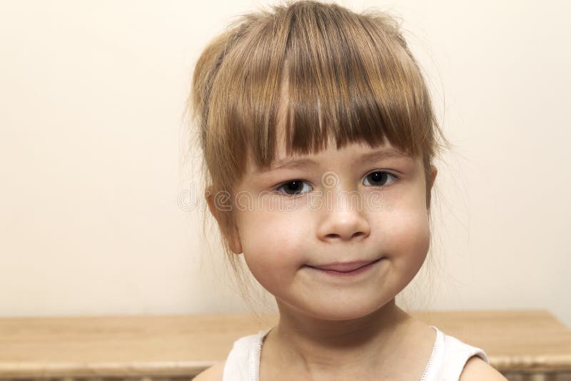 Portrait of a Pretty Little Girl Stock Photo - Image of lifestyle ...