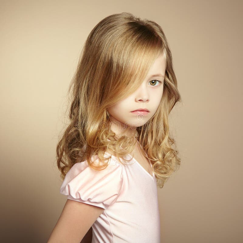 Portrait Of Pretty Little Girl Stock Photo - Image of up, blond: 32097912 Portrait Of Pretty Little Girl Stock Photo - Image of up, blond: 32097912