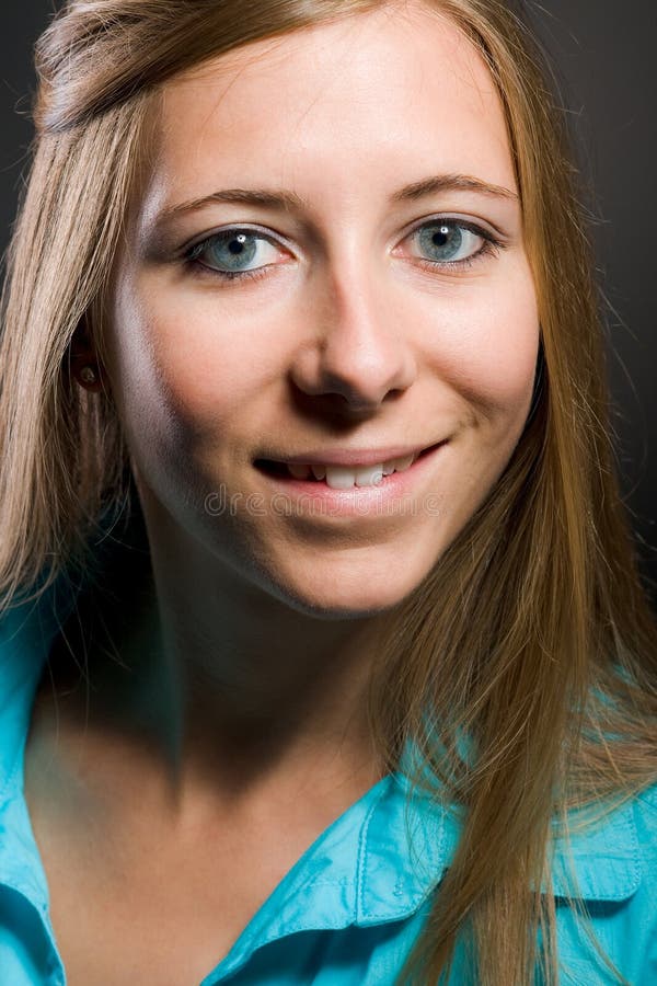 Portrait of a pretty woman stock image. Image of hair - 21624961