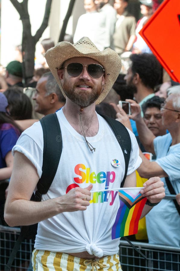 Portrait of Pride Parade Participant Editorial Photo - Image of ...