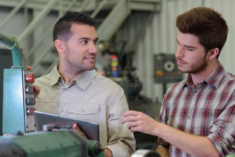 Portrait Production Machine Operator Stock Photo - Image of worker ...