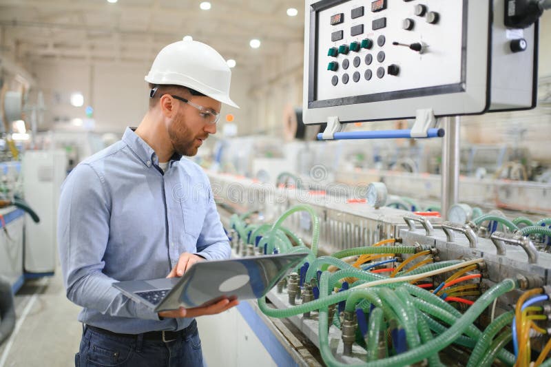 Portrait of Professional Heavy Industry Engineer Stock Image - Image of ...