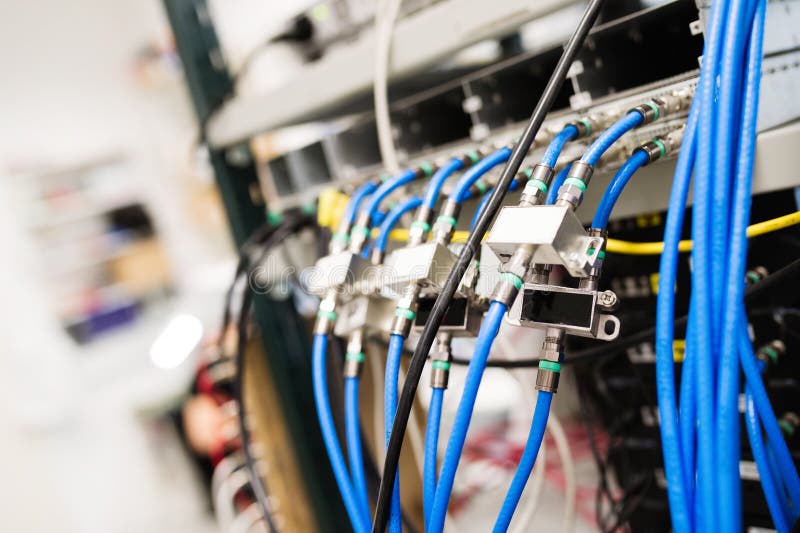 Portrait of Professional Networking Hardware Used by Isps Stock Photo ...