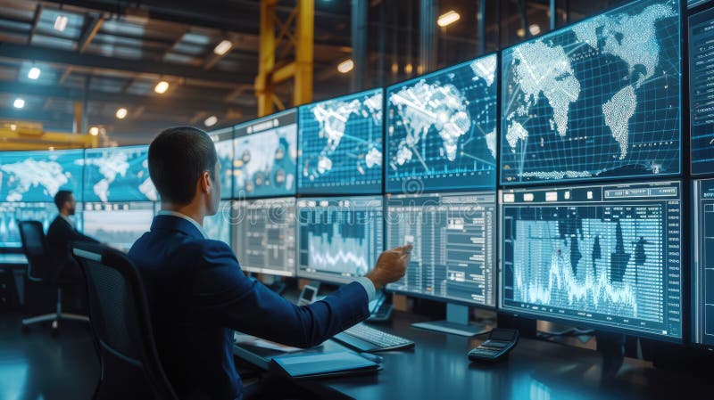 Portrait of Professional Project Manager Checking and Looking at ...