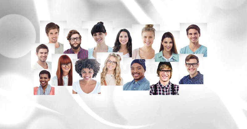 Portrait Profiles of Different People Stock Image - Image of animated ...