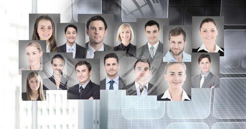 Portrait Profiles of Different People Stock Photo - Image of brightly ...