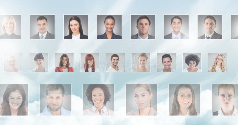 Portrait Profiles of Different People Stock Photo - Image of adult ...