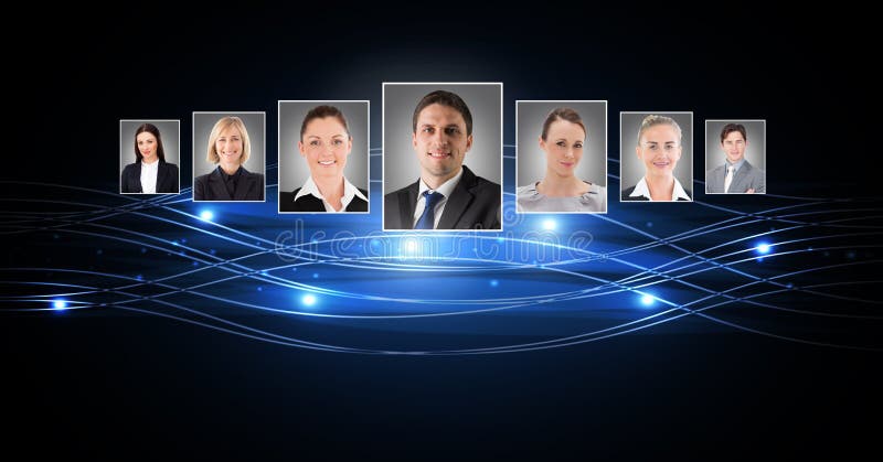 Portrait Profiles of Different People Stock Photo - Image of ...