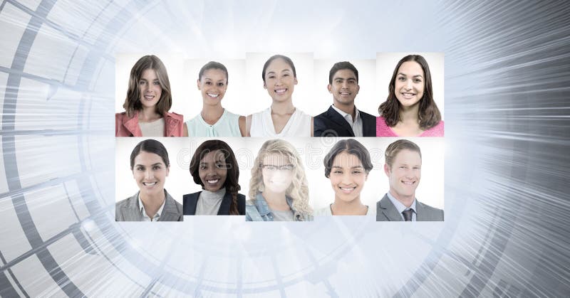 Portrait Profiles of Different People Stock Image - Image of confidence ...