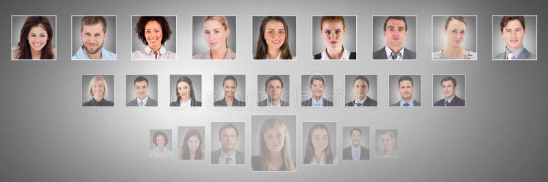 Portrait Profiles of Different People Stock Photo - Image of caucasian ...