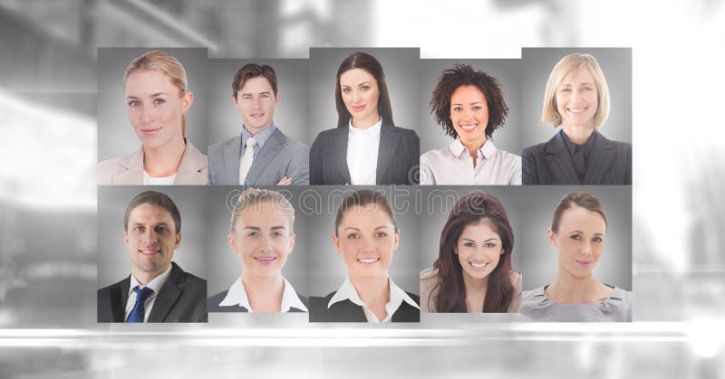 Portrait Profiles of Different People Stock Image - Image of confident ...