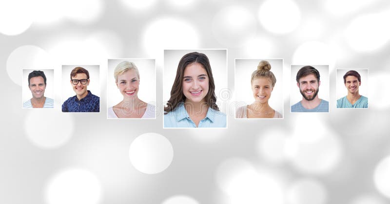 Portrait Profiles of Different People Stock Image - Image of circle ...