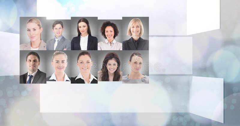 Portrait Profiles of Different People Stock Photo - Image of beautiful ...