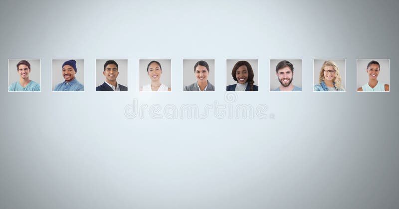 Portrait Profiles of Different People Stock Image - Image of copy ...