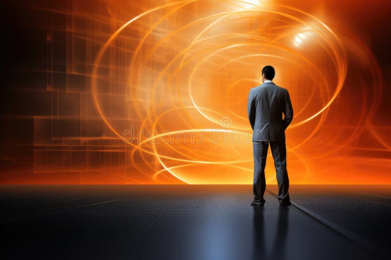 Portrait of a Programmer in the Modern Computer World Stock Photo ...