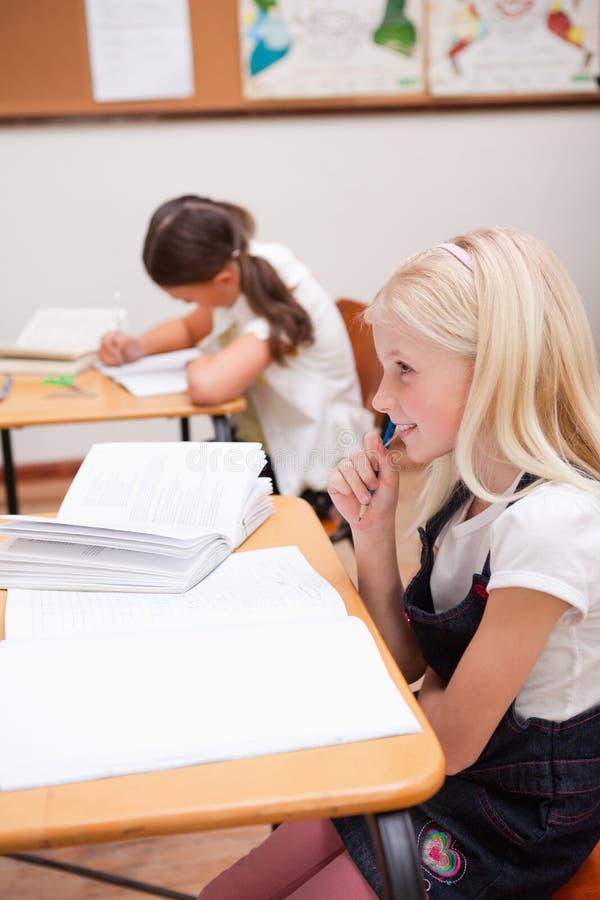 Portrait of Pupils Doing Classwork Stock Image - Image of lesson ...