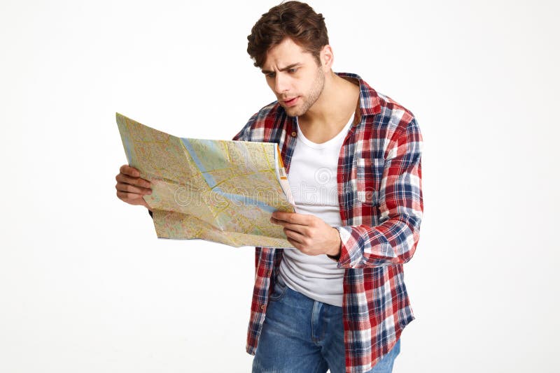337 Confused Man Looking Map Photos - Free & Royalty-Free Stock Photos ...