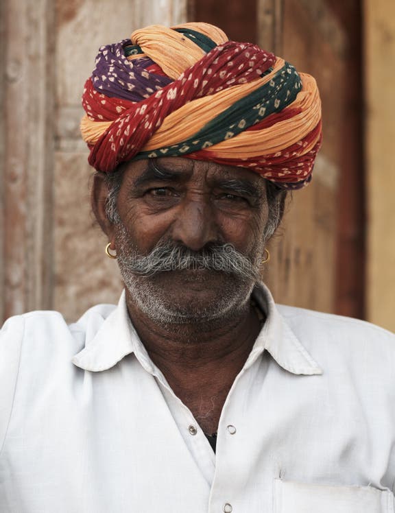 Portrait of a Rajput Man editorial photo. Image of india - 23126156