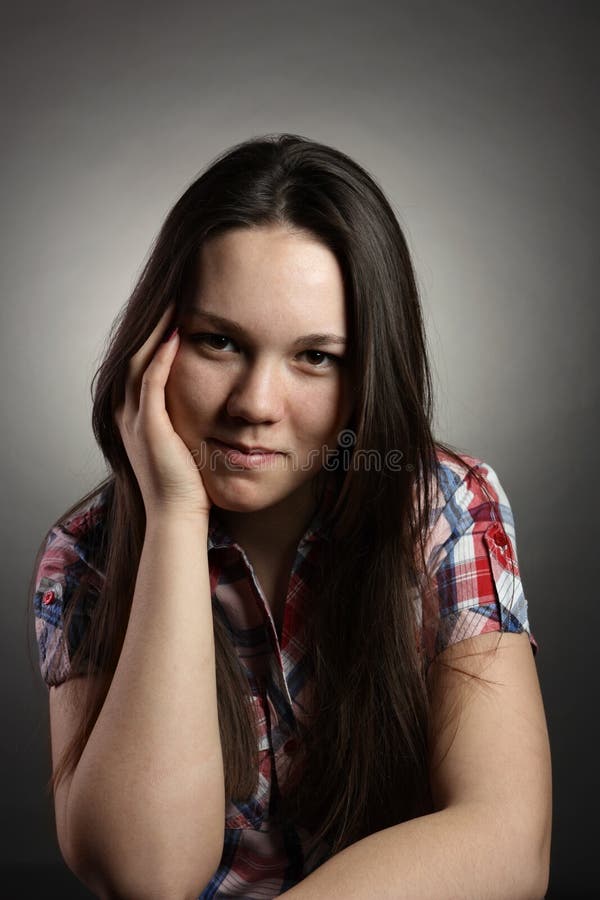Portrait of real girls stock image. Image of positive - 19005565