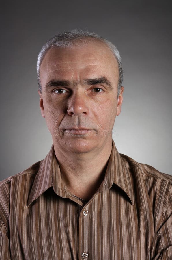 Portrait of a real man stock image. Image of studio, close - 22574155