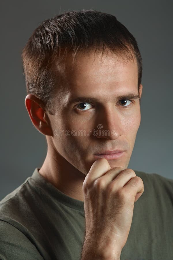 Portrait of a real man stock image. Image of real, faces - 22403029