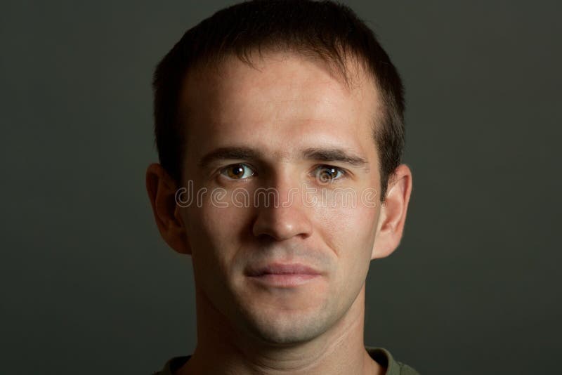 Portrait of a real man stock image. Image of isolated - 22403067