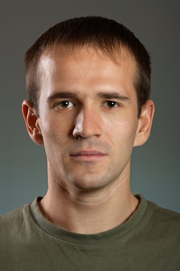 Portrait of a real man stock image. Image of studio, close - 22574155