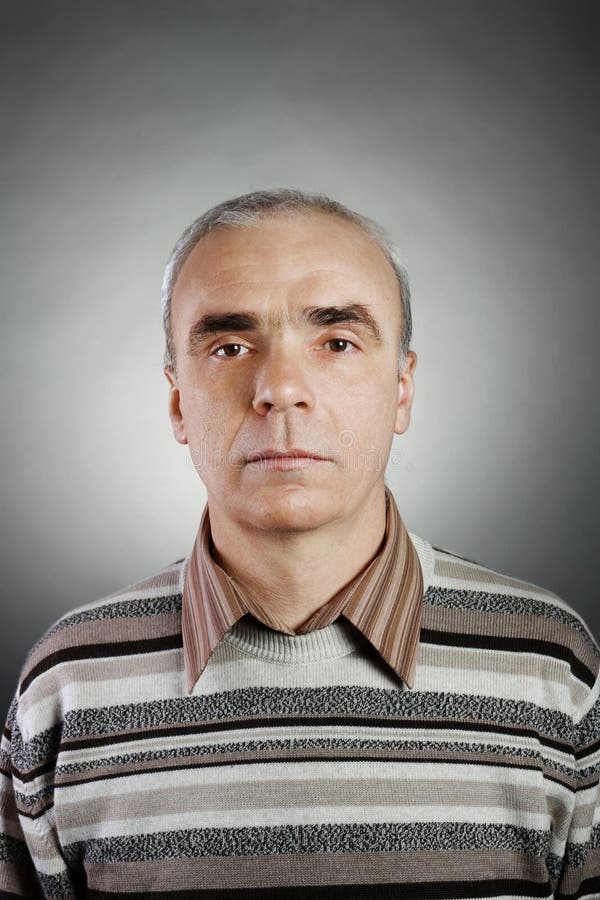 Portrait of a real man stock image. Image of isolated - 75444003