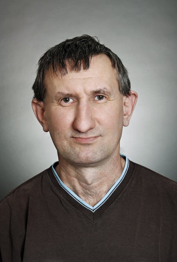 Portrait of a real man stock image. Image of studio, close - 22574155
