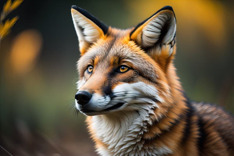 Portrait of a Red Fox, Vulpes Vulpes. Ai Generative Stock Illustration ...