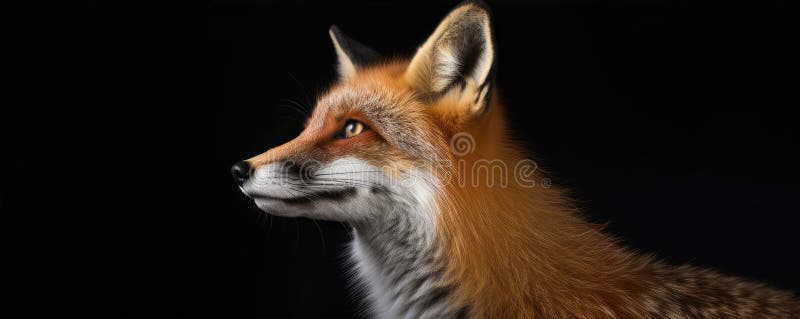Portrait of red fox stock illustration. Illustration of morning - 286188165