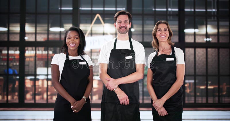 Portrait of Restaurant Manager Stock Image - Image of apron, manager ...