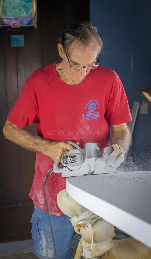 Portrait of Robert August Working in the Workshop, Standing Next To a ...