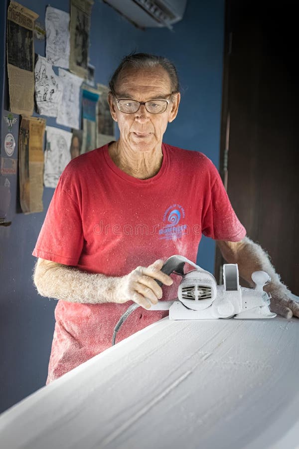 Portrait of Robert August Working in the Workshop, Standing Next To a ...