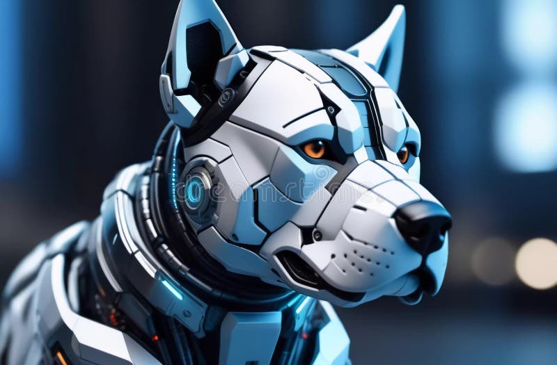 Cyborg dog stock image. Image of humanoid, warrior, future - 342603525